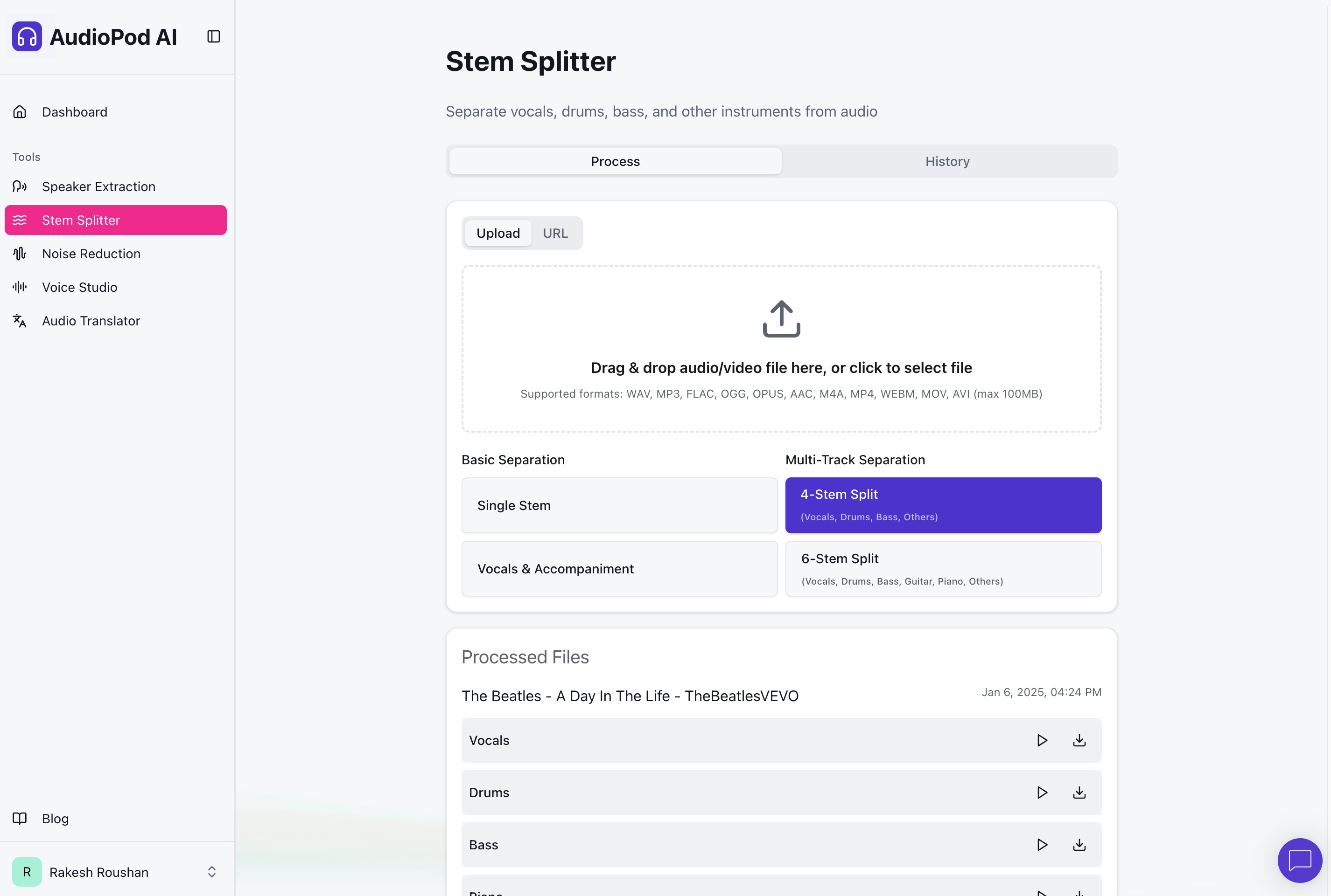 Free Vocal Remover & Stem Splitter Online - No Signup Required ...